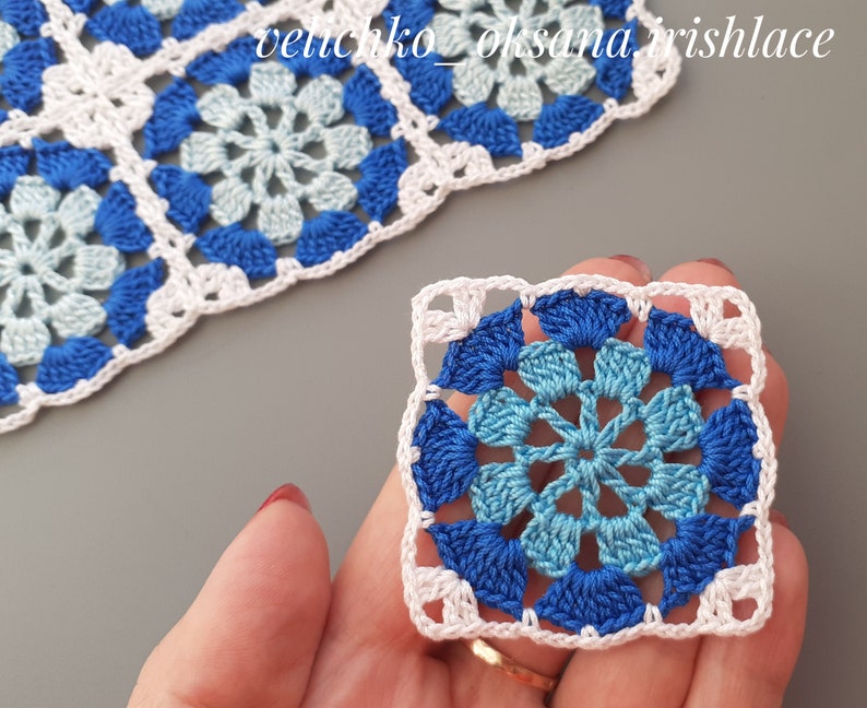 Granny Square Pattern Easy Crochet Openwork Square Granny Square ...
