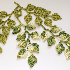 Crochet Branch Pattern. Crochet Twig Tutorial. Flower Applique Pattern ...