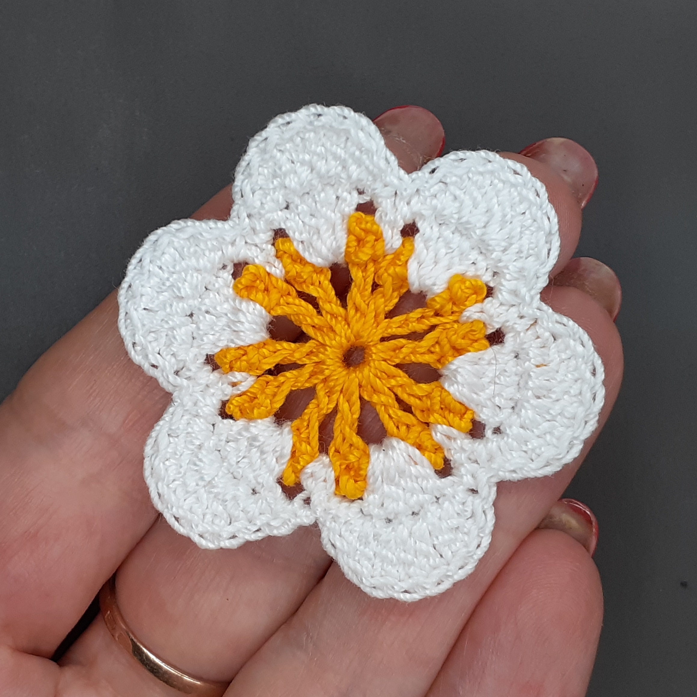 Irish Lace Crochet Flower Pattern: Antique Motif Applique (PDF Pattern ...