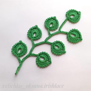 Crochet Branch With Leaves Pattern Crochet Branch Pattern Crochet Leaf ...