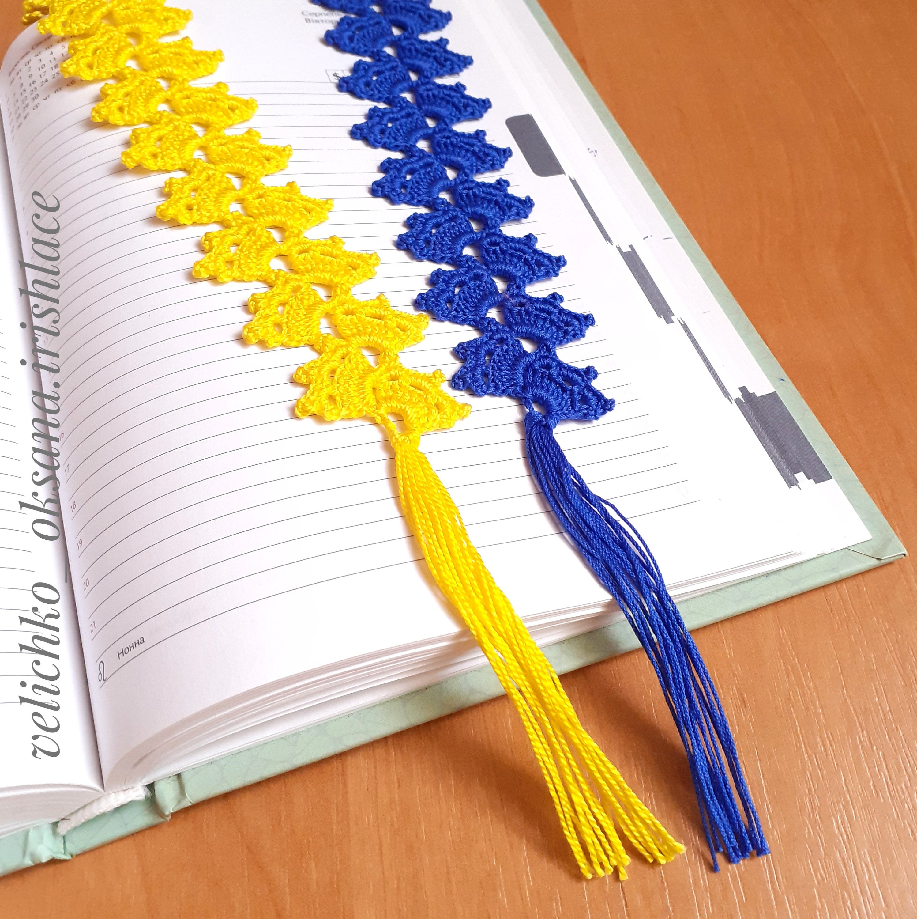 Easy Crochet Bookmark Pattern PDF Colorful Handmade Gift for Book ...