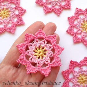 Crochet Flower Pattern: Irish Lace Motif Applique (digital Download) - Etsy
