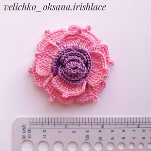 Easy Crochet Roses Patterns Crochet Rose Pattern Crochet Flower Pattern ...