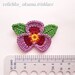 Crochet Pansy and Viola Pattern Crochet Flower Pattern for Pansy Flower ...