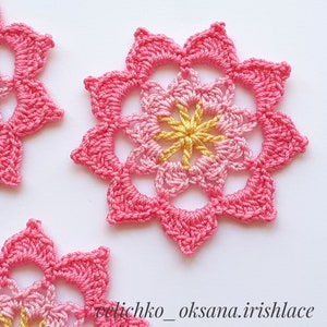 Crochet Flower Pattern: Irish Lace Motif Applique (digital Download) - Etsy