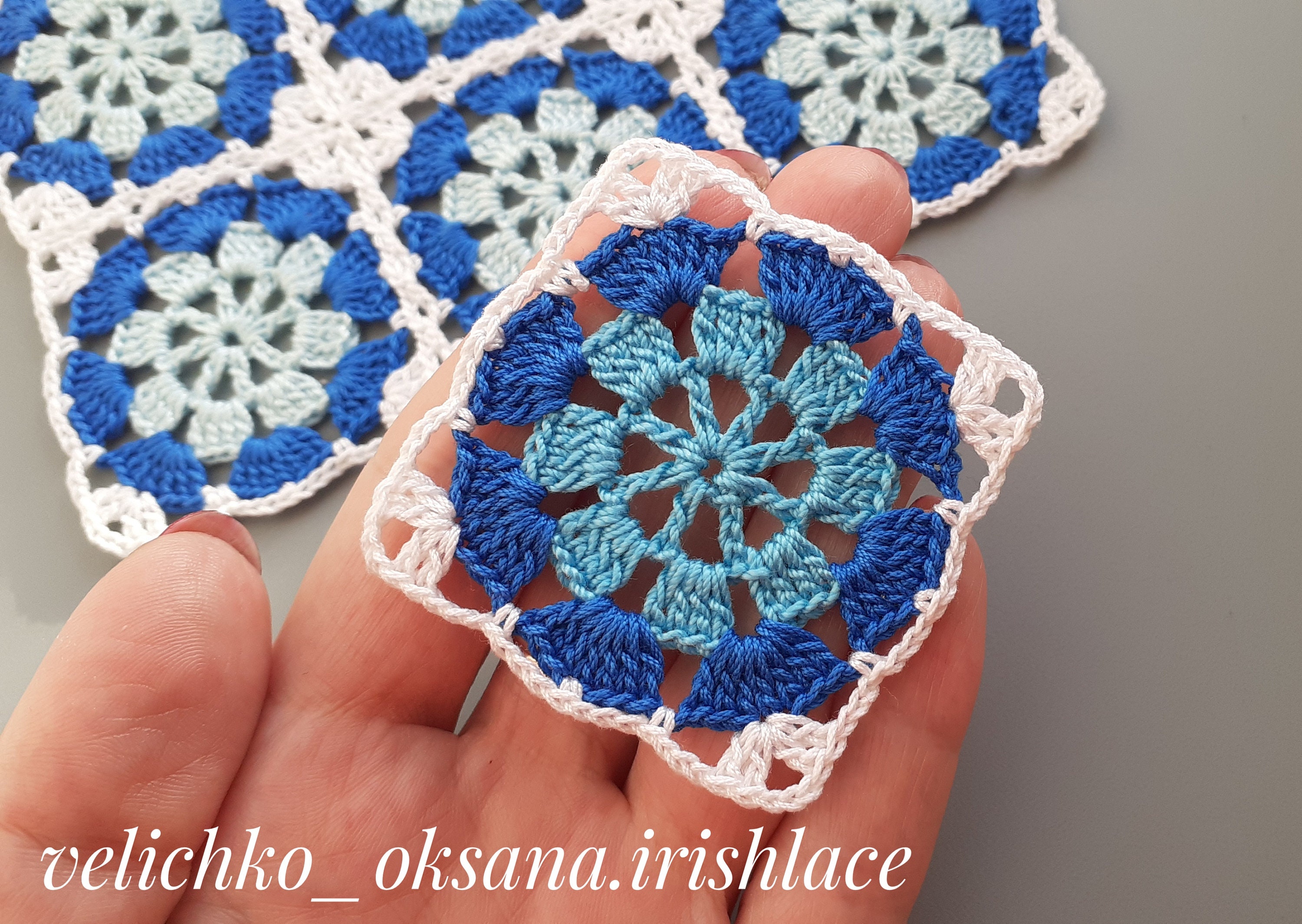 Granny Square Pattern Easy Crochet Openwork Square Granny Square ...