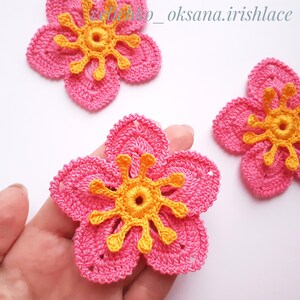 SET Irish Crochet Flower & Leaf Pattern Set Ireland Lace Motifs Easy ...