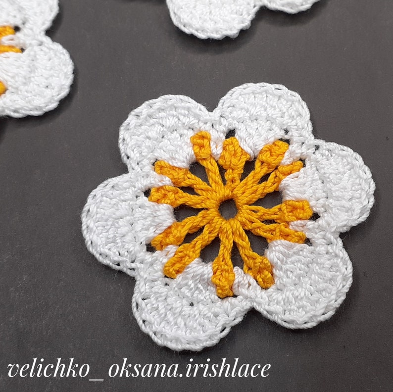 Irish Lace Crochet Flower Pattern: Antique Motif Applique (PDF Pattern ...