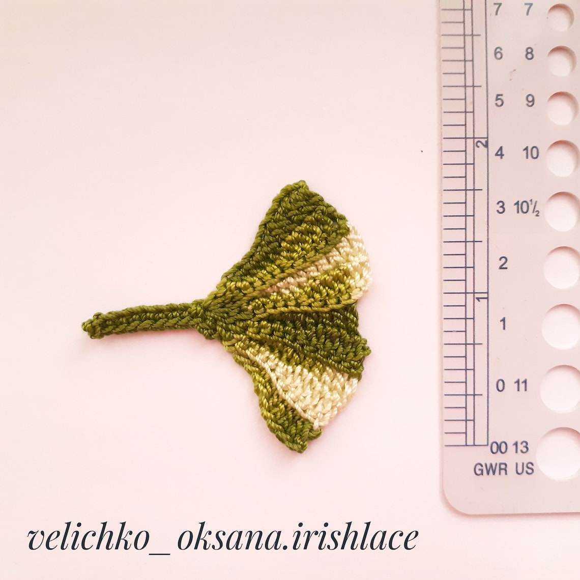 Ginkgo Leaf Crochet Pattern Irish Lace Pattern Ginkgo Leaf Including ...