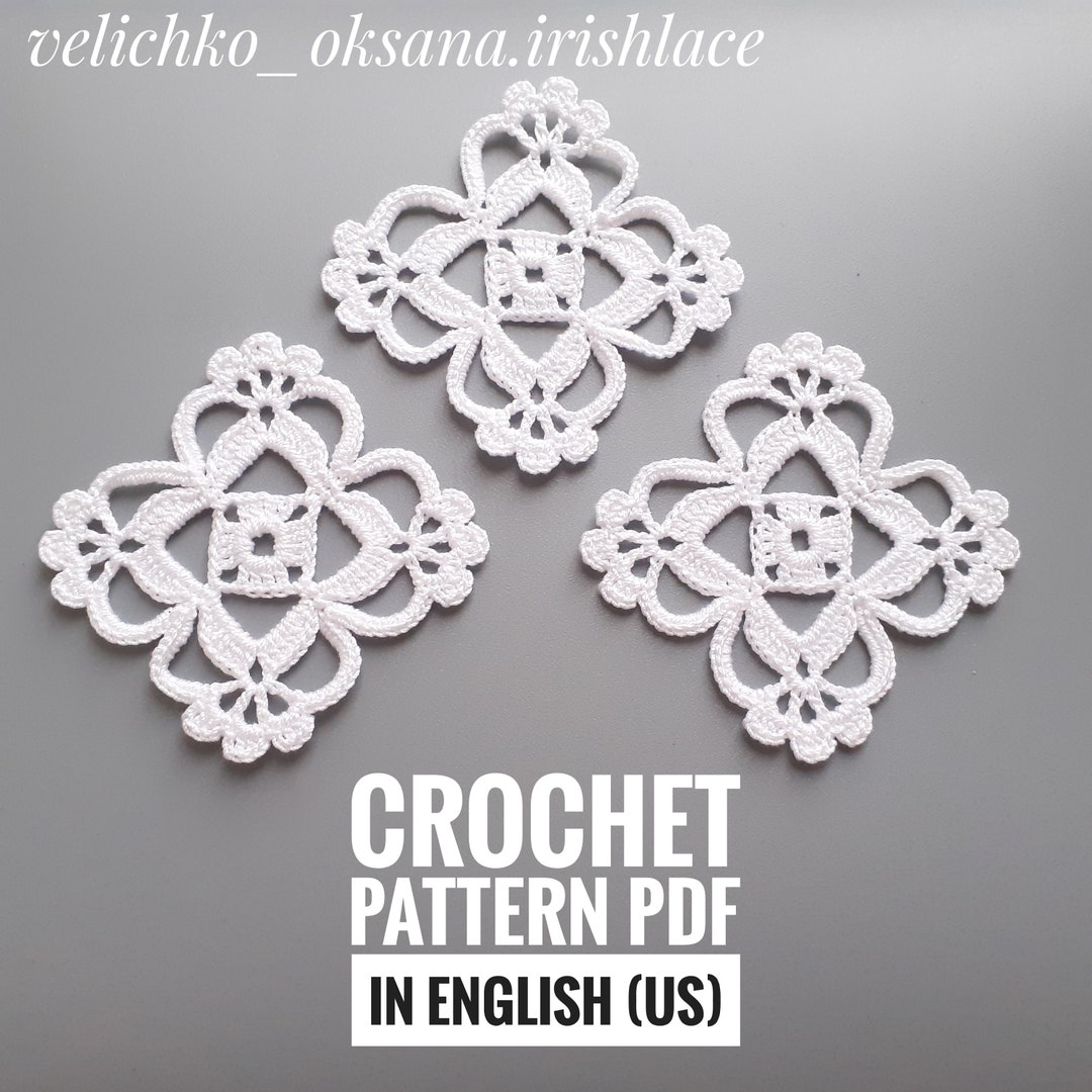 CROCHET SQUARE PATTERN Easy Crochet Openwork Square Step by Step ...