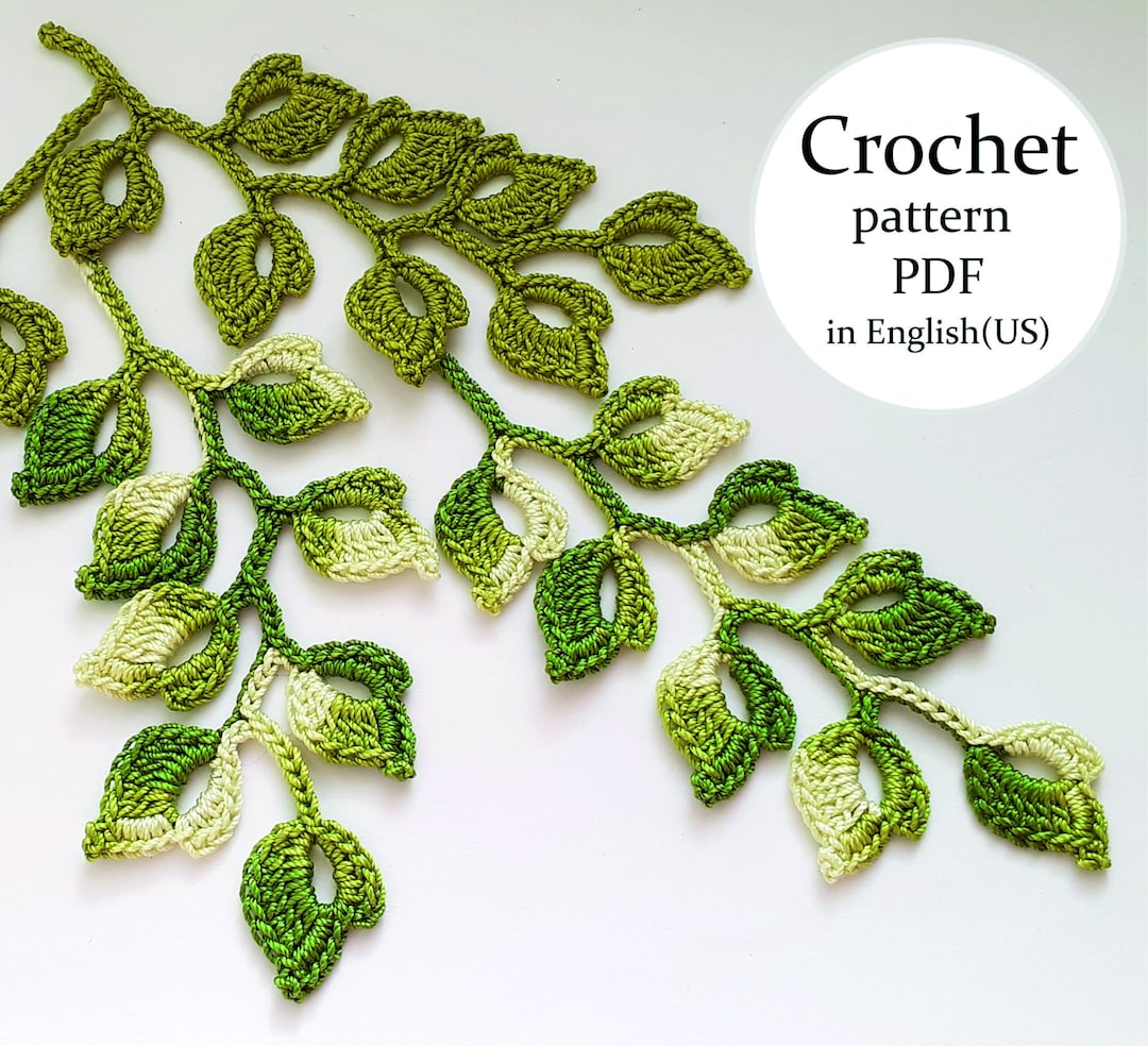 Crochet Branch Pattern. Crochet Twig Tutorial. Flower Applique Pattern ...