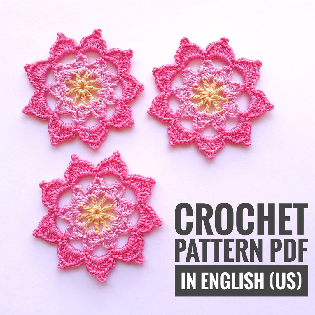 Crochet Flower Pattern: Irish Lace Motif Applique (digital Download) - Etsy