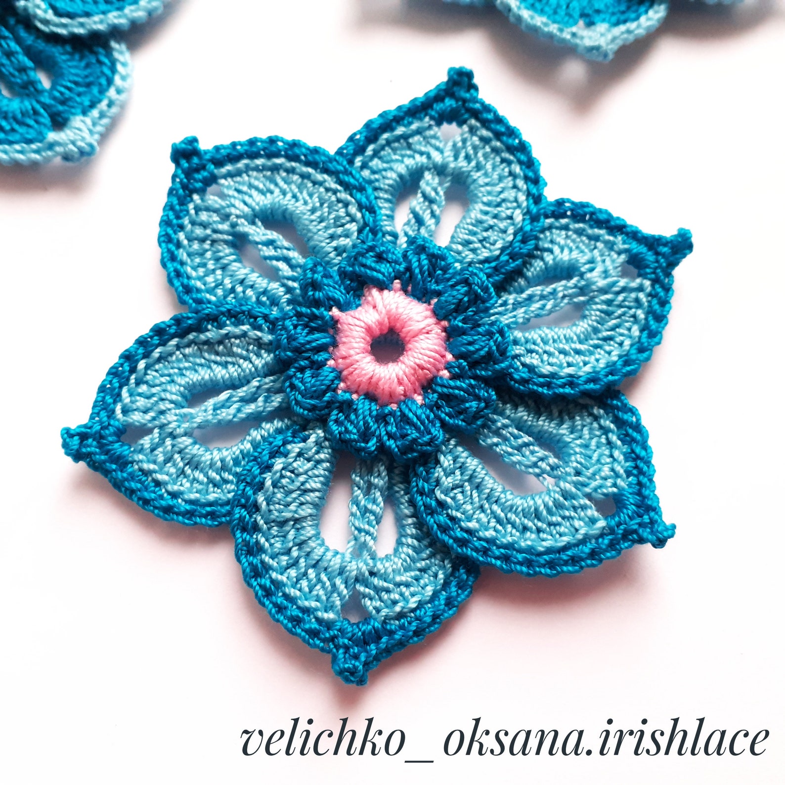 SET Irish Crochet Flower Leaf PATTERN Ireland Lace Motifs - Easy ...