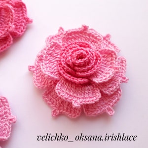 Easy Crochet Roses Patterns Crochet Rose Pattern Crochet Flower Pattern ...