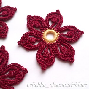 Handmade Irish Lace Flower Pattern DIY Crochet Tutorial Beautiful ...