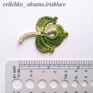 SET CROCHET PATTERN Leaf Irish Crochet Leaves Pattern Сrochet Motifs ...