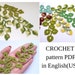 SET Irish Crochet Flower Leaf PATTERN Ireland Lace Motifs Easy Crochet ...