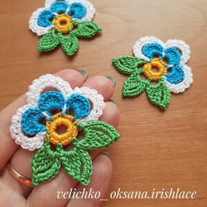 Crochet Flower Pattern Irish Lace Flowers Pattern Crochet Flowers ...