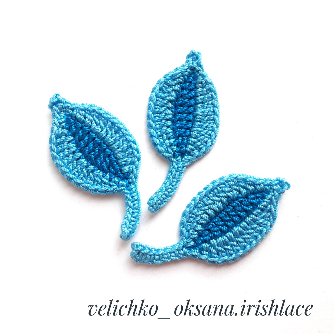 SET Irish Crochet Flower Leaf PATTERN Ireland Lace Motifs Easy Crochet ...