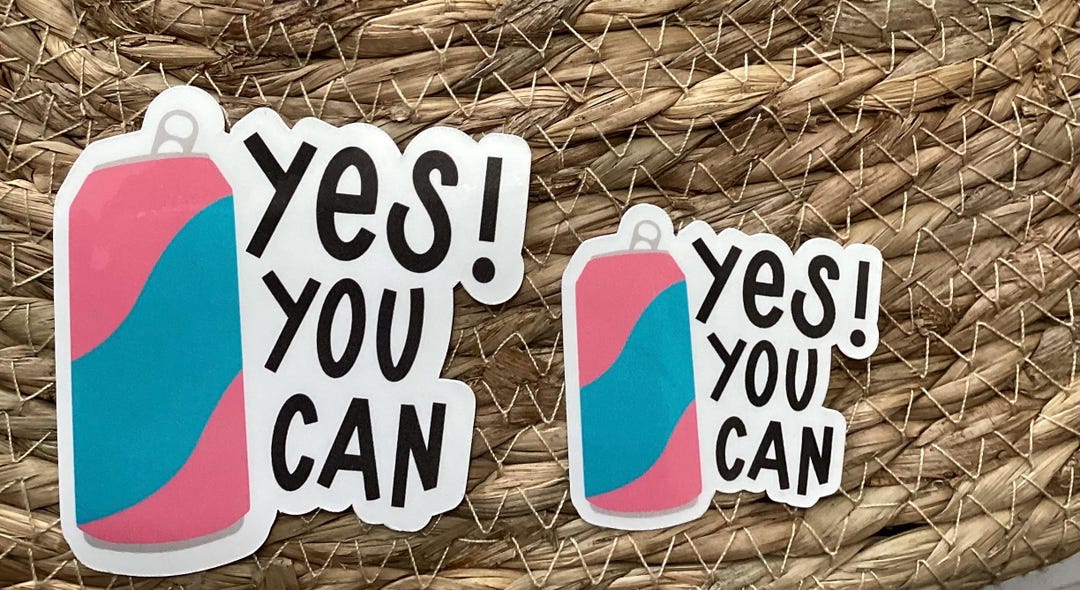 Yes You Can Sticker - Etsy