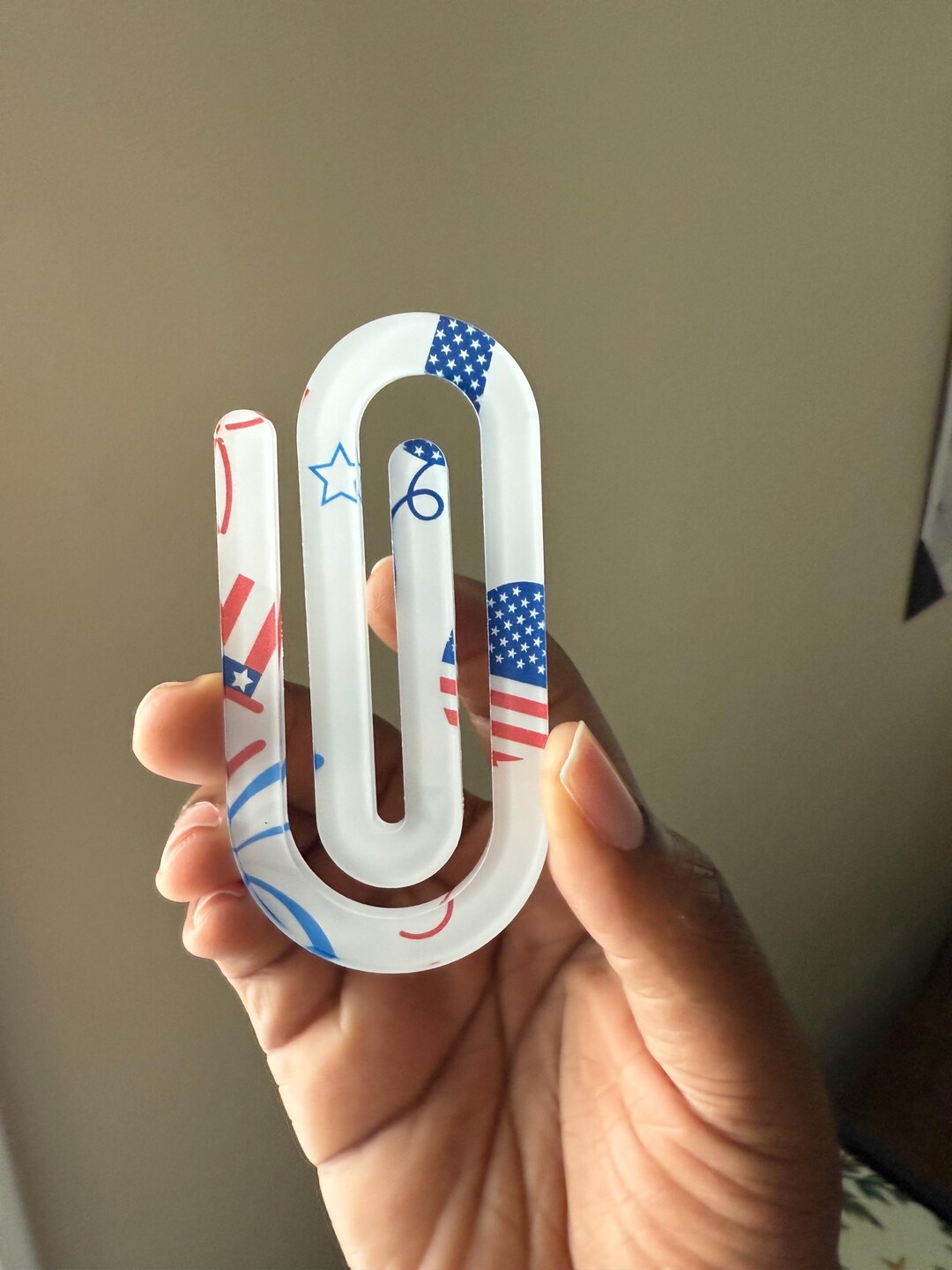 Patriot Theme Jumbo Paper Clips - Etsy