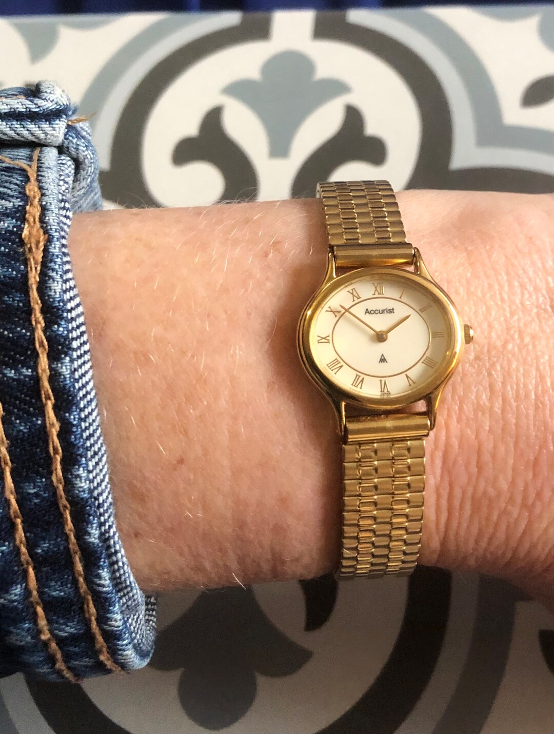 Ladies 90’s Gold Tone Vintage Watch - Etsy