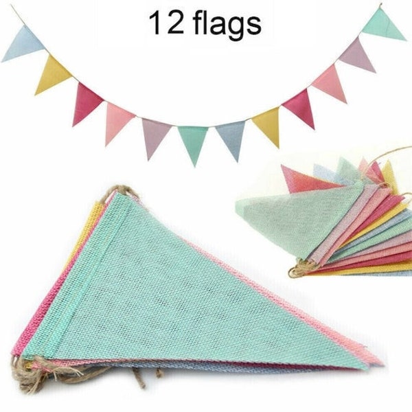 Rainbow Bunting - Etsy
