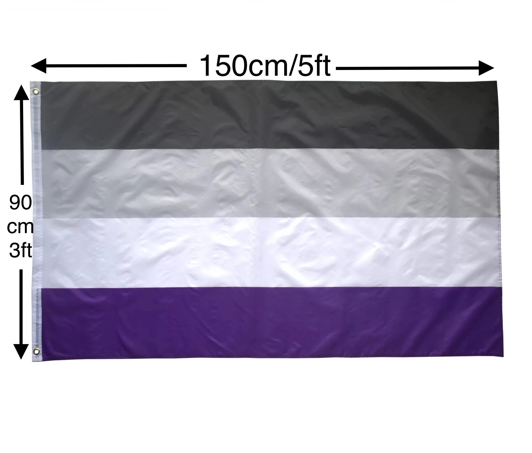 Asexual Pride Flag 5ftx3ft Premium Quality Indoor/outdoor Use LGBT Gay ...