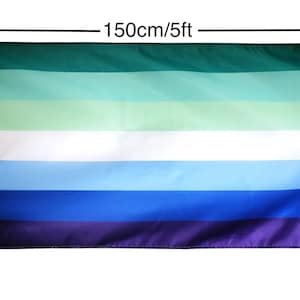 MLM Pride Flag 5ftx3ft Men Loving Men Premium Quality Indoor/outdoor ...