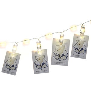 LED Clip Lights Clothes Peg Photo Hanger String Battery Powered - Etsy