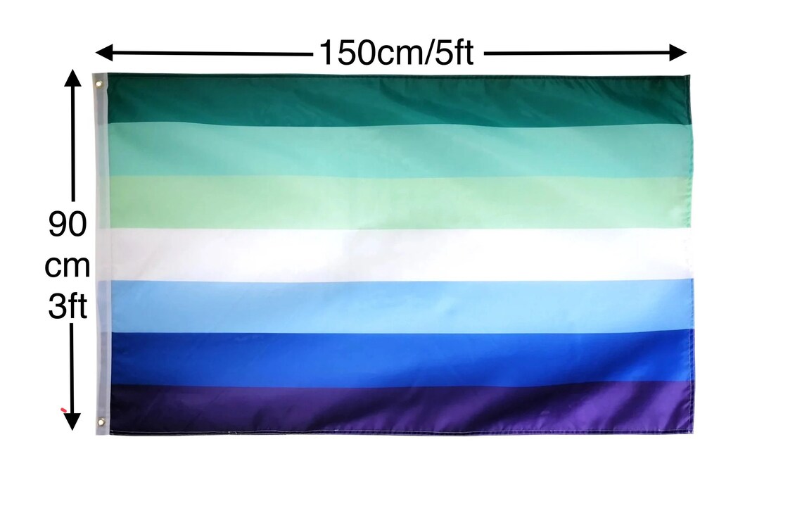 MLM Pride Flag 5ftx3ft Men Loving Men Premium Quality Indoor/outdoor ...