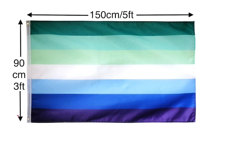 MLM Pride Flag 5ftx3ft Men Loving Men Premium Quality Indoor/outdoor ...