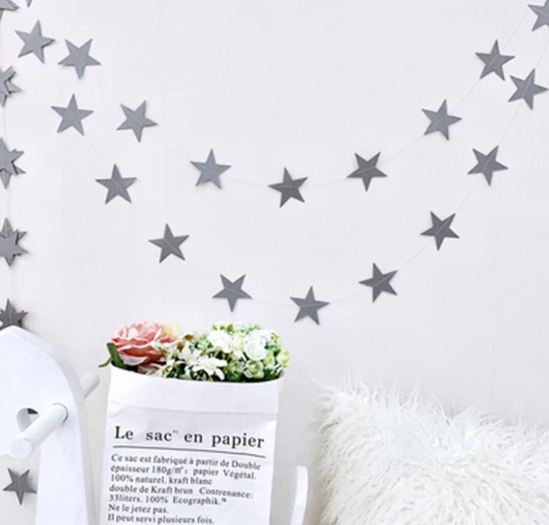 Gold Star Garland, Gold Star Bunting, Gold Wedding Decorations ...
