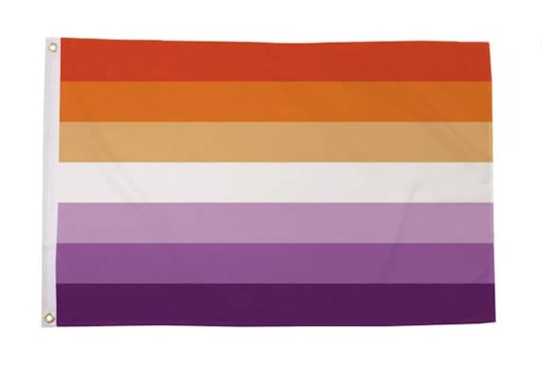 Lesbian Sunset Pride Flag 5ftx3ft Premium Quality Indoor/outdoor Use ...