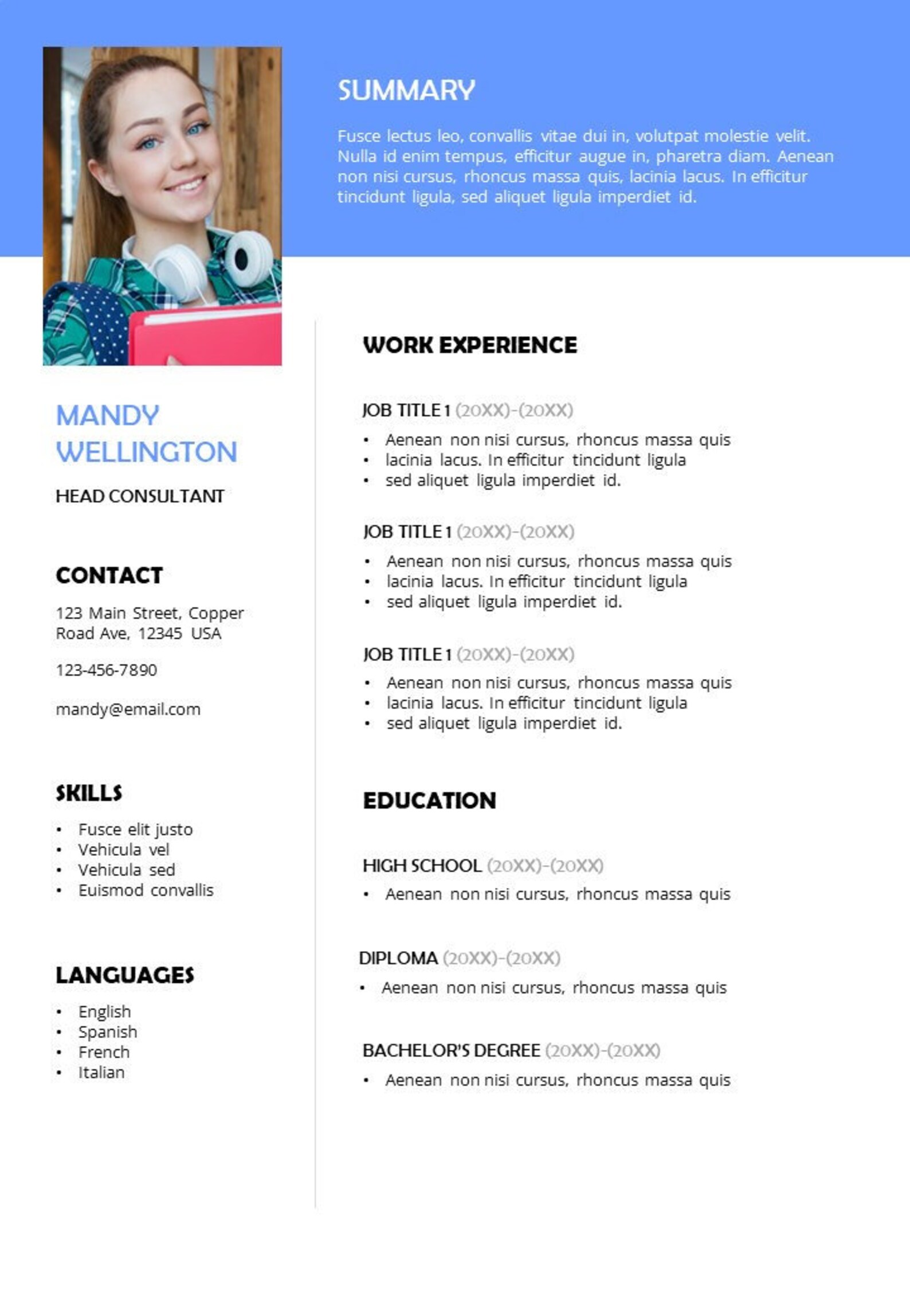 Basic Resume Template | Professional Resume Template | Resume Template ...