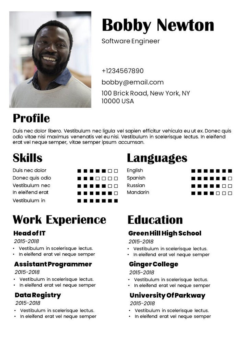 Basic Resume Template | Professional Resume Template | Resume Template ...