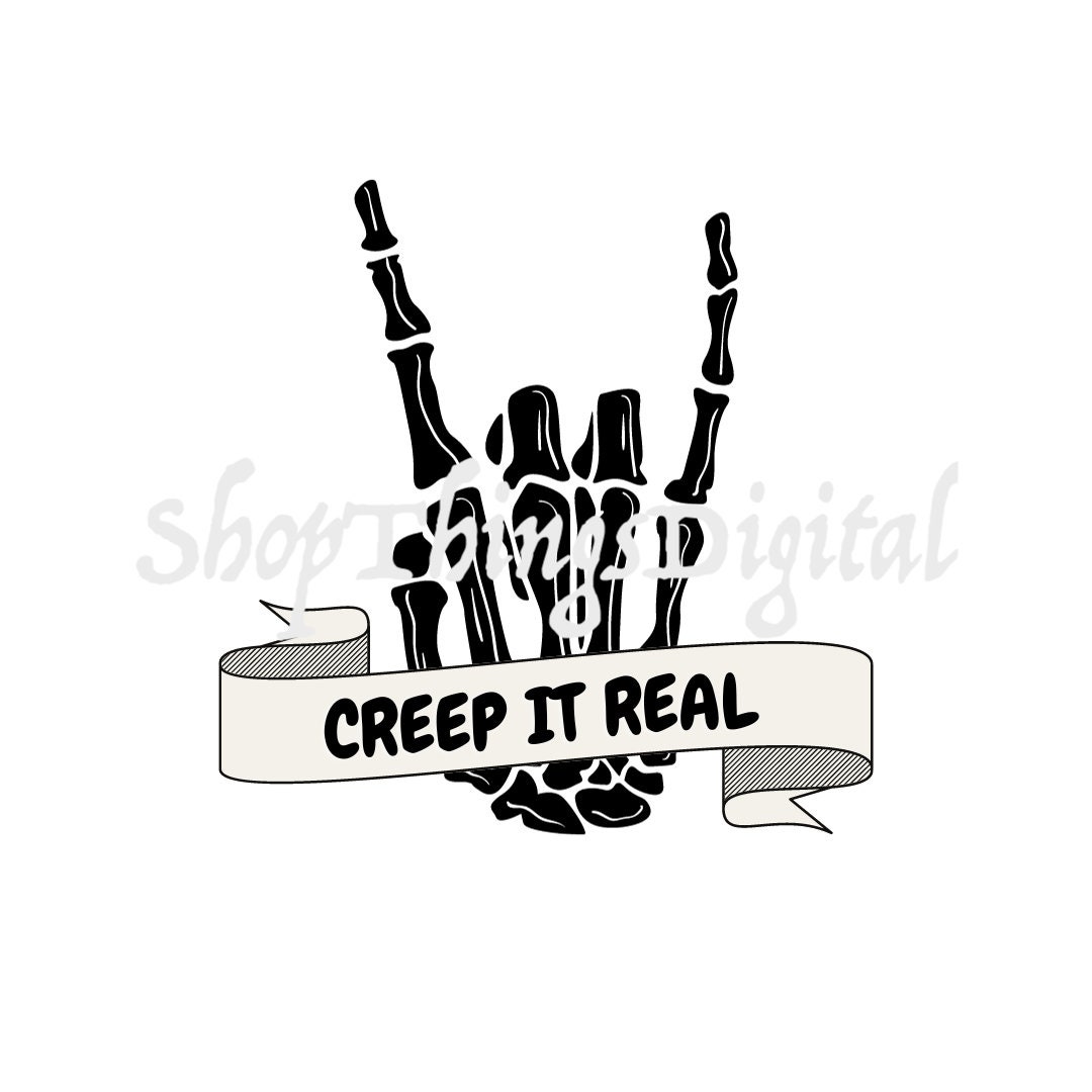 Creep It Real Halloween SVG PNG | Halloween SVG | Retro Halloween Svg ...
