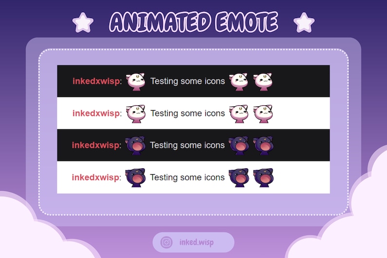 ANIMATED CAT EMOTE Artemis & Luna | Twitch | Discord | Youtube ...