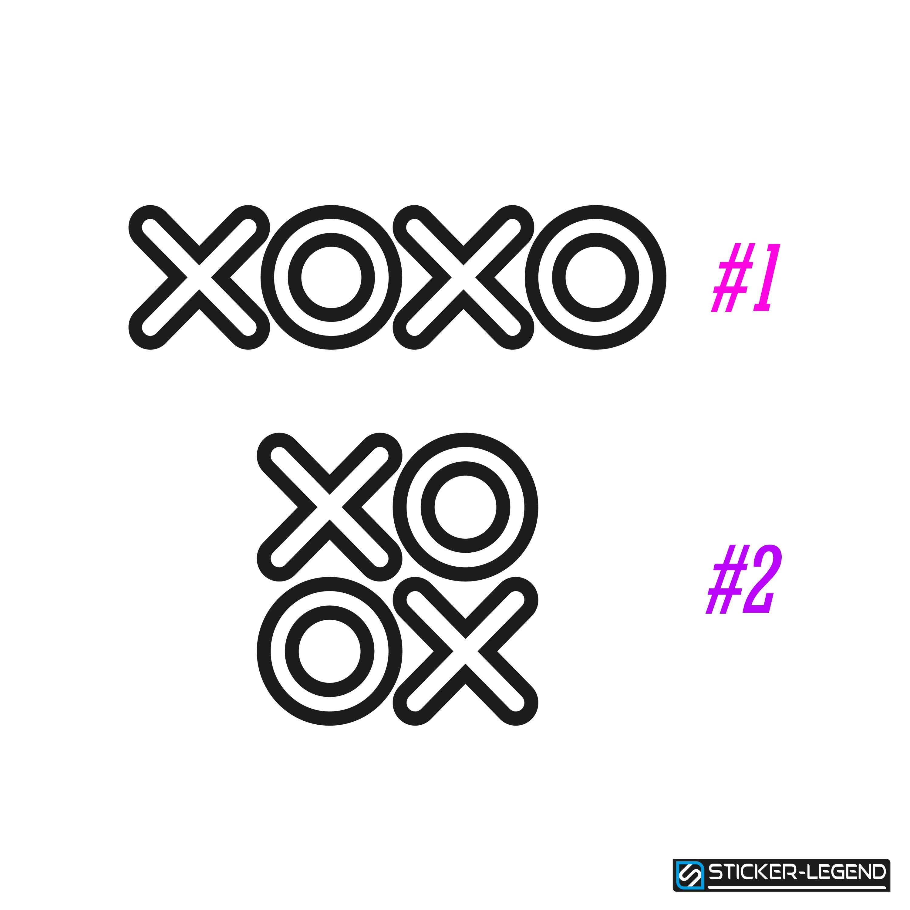 XOXO | Pvc/vinyl Stickers | Car Stickers | Car Styling | Hugs and ...