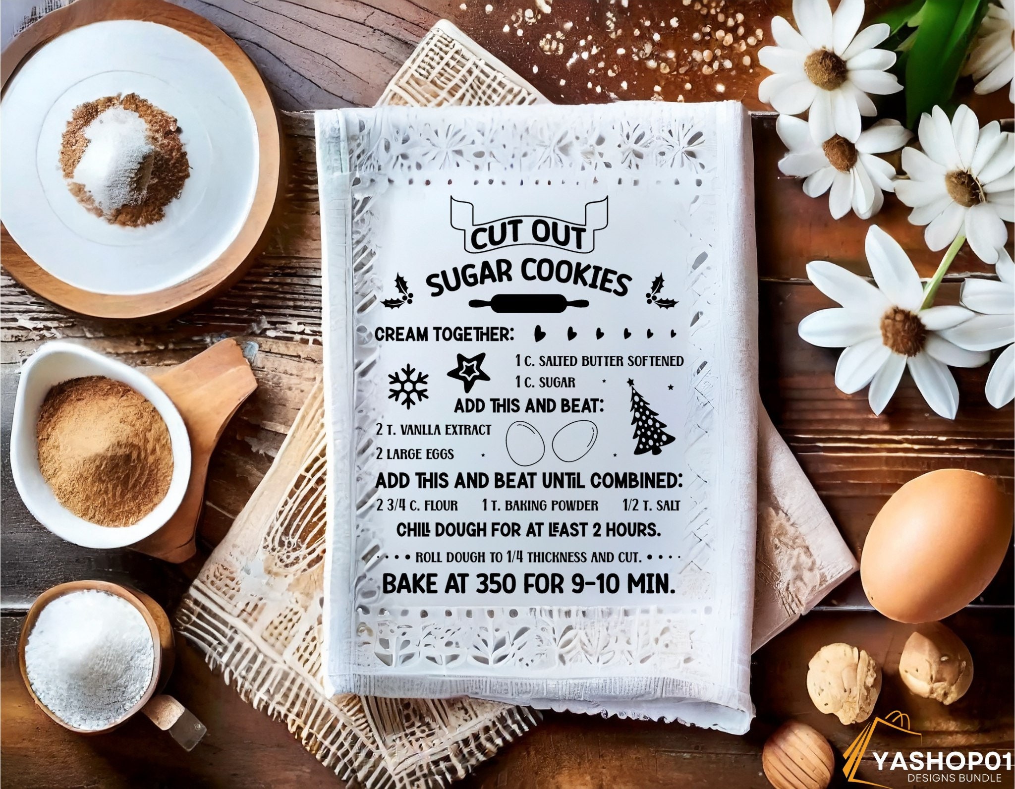 Recipe SVG, Kitchen SVG Bundle, Chocolate Chip Cookie Recipe SVG ...