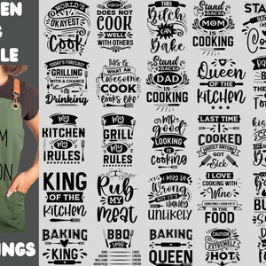 44 Kitchen Svg Bundle Png Baking Svg Kitchen Towel Svg Charcuterie ...