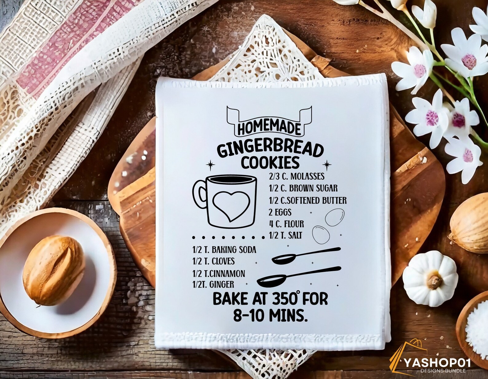 Recipe SVG, Kitchen SVG Bundle, Chocolate Chip Cookie Recipe SVG ...