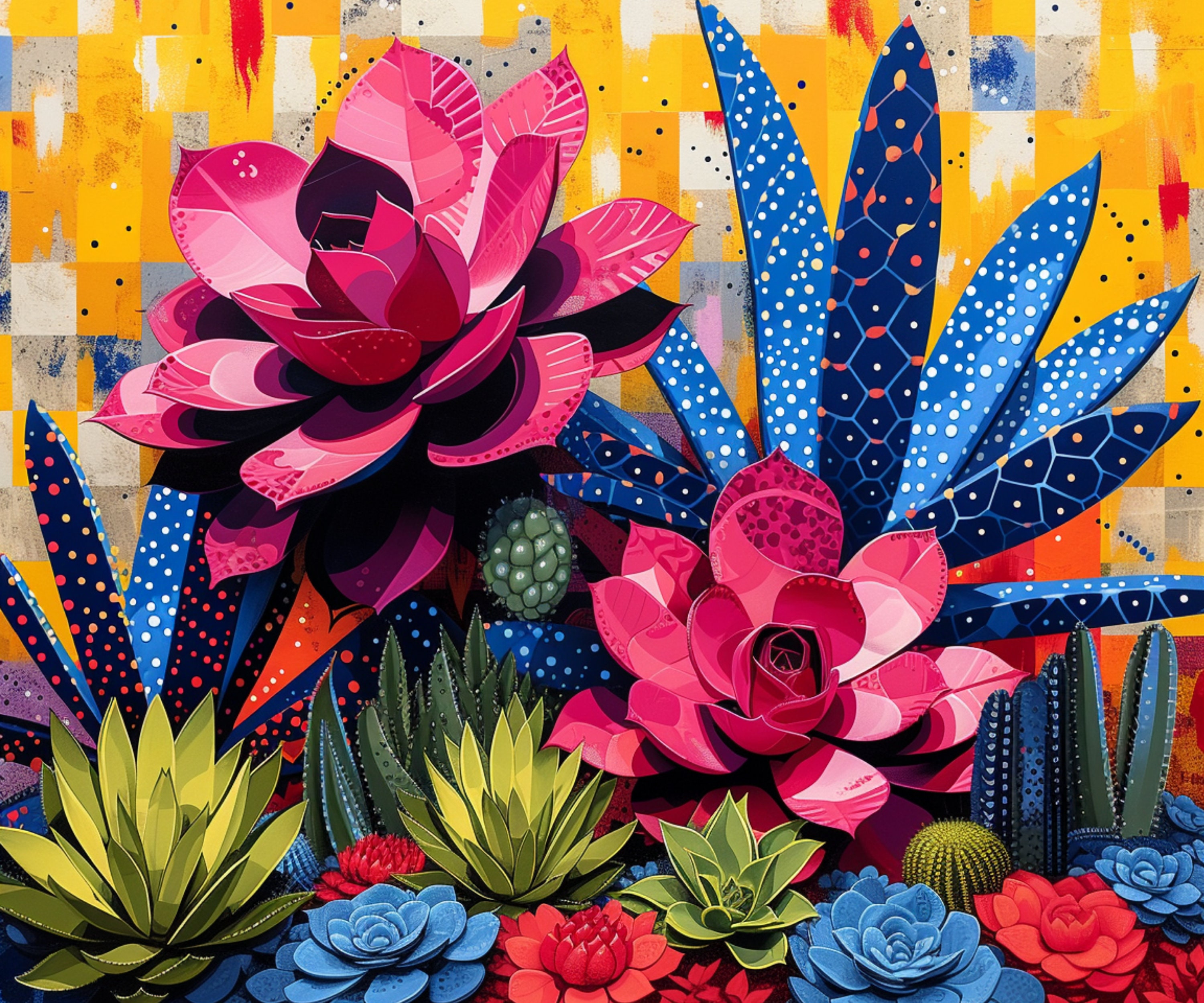 Cactus, Succulent Plants Tumbler Wrap 20oz Skinny Tumbler, Colorful ...