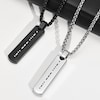 Engraved Morse Code Keychain With Translation on the Back, Personalized ...