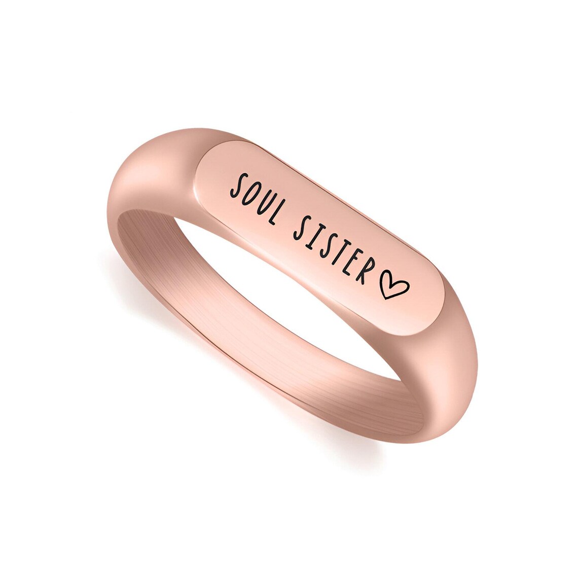 Laser Engraved Couples Rings, Personalzied Text Icon Minimalist ...