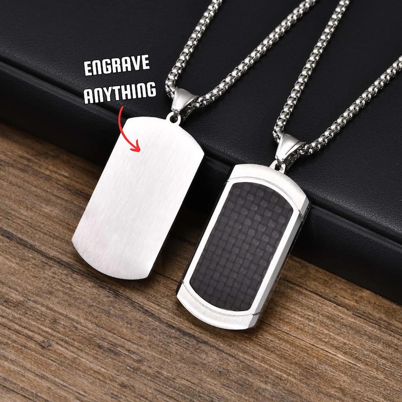 Laser Engravable Single Sided Dog Tags, Hip Hop Black and White ...
