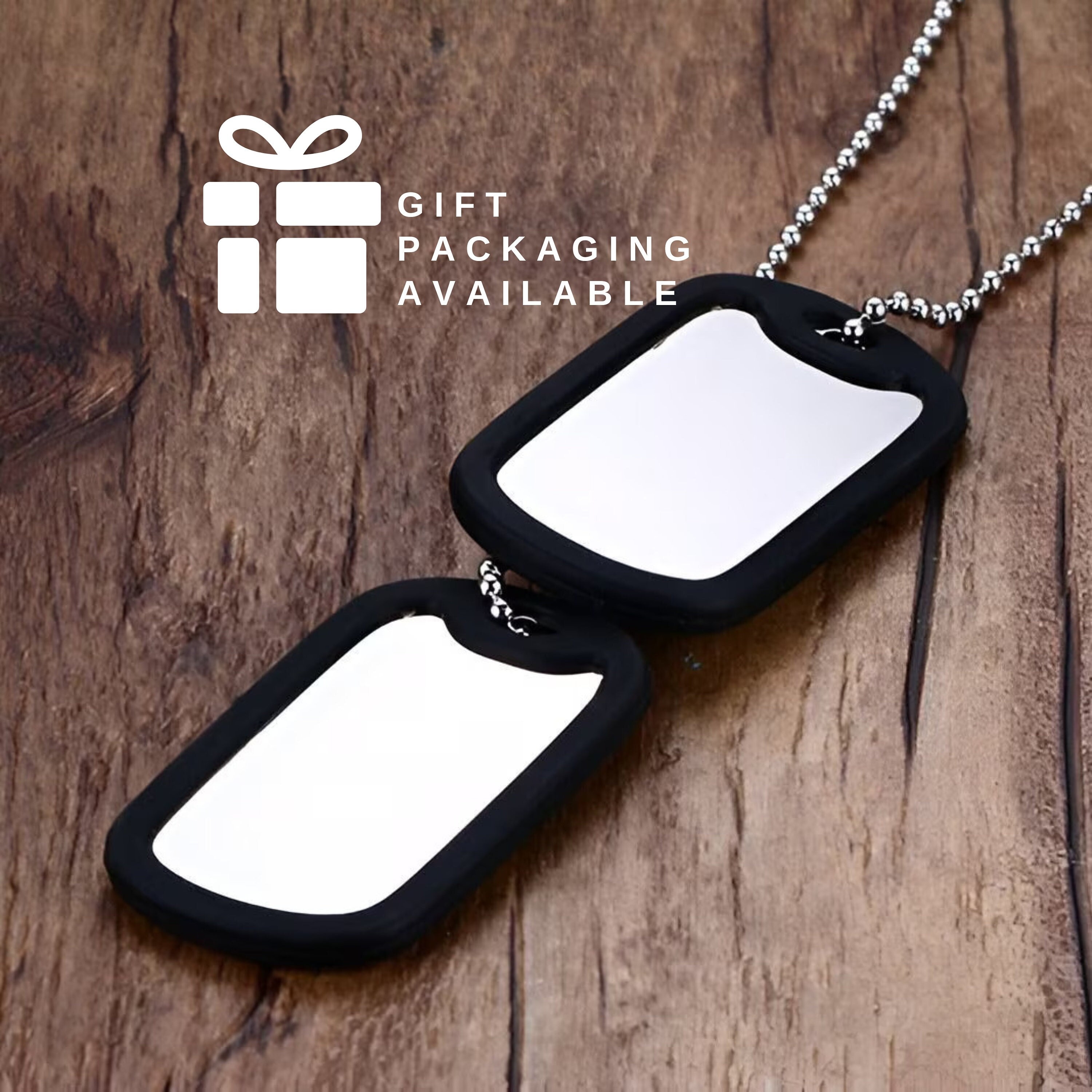 Personalized Army Dog Tags With Rubber Lining, Army Steel Dog Tags ...