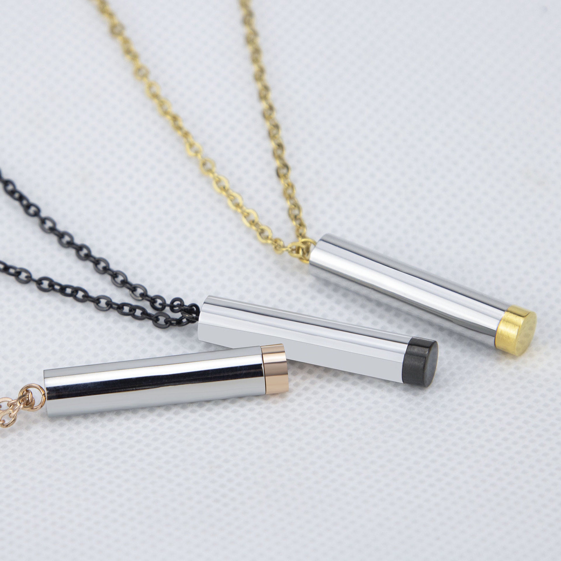 Personalized Stainless Steel Secret Compartment Necklace: Custom ...