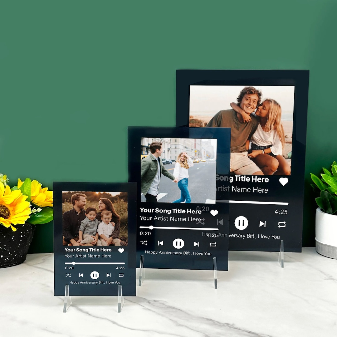 Personalized Spotify Acrylic Stand, Acrylic Stand With Custom Photo ...
