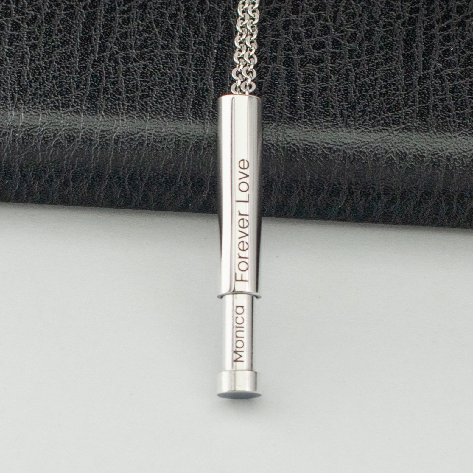 Personalized Stainless Steel Secret Compartment Necklace: Custom ...